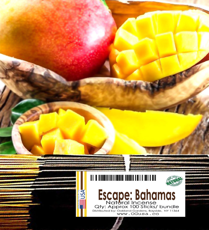 Escape to Bahamas (Mango with Creamy Coconut Milk) Incense – Oakland ...